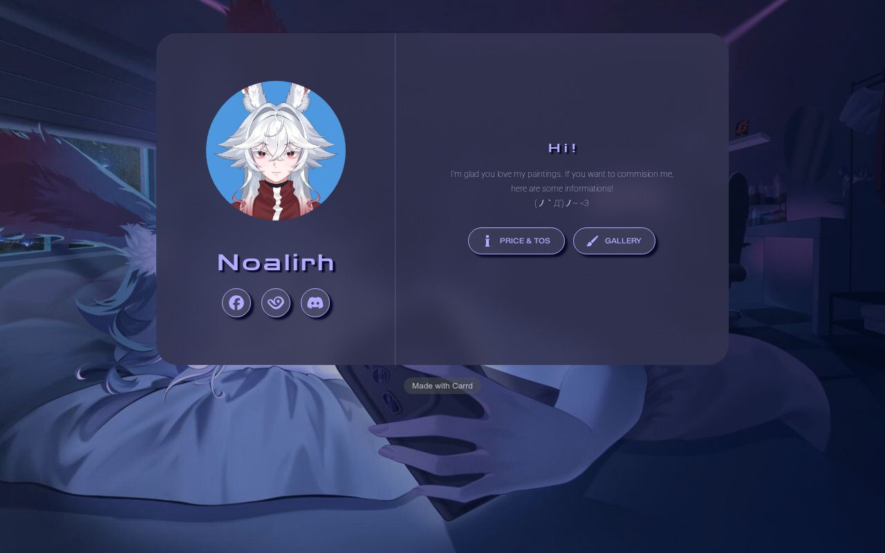 Noal's commision information